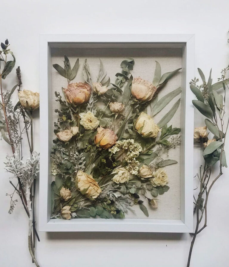 Wedding Bouquet Shadow Box | thepressedflowershop.com